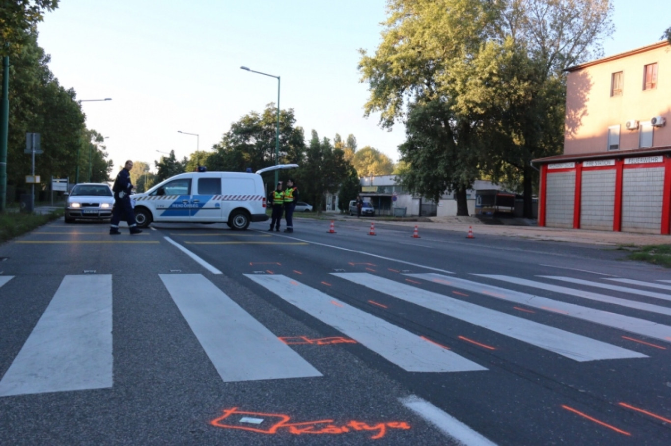 Zebrán gázoltak Dunaújvárosban