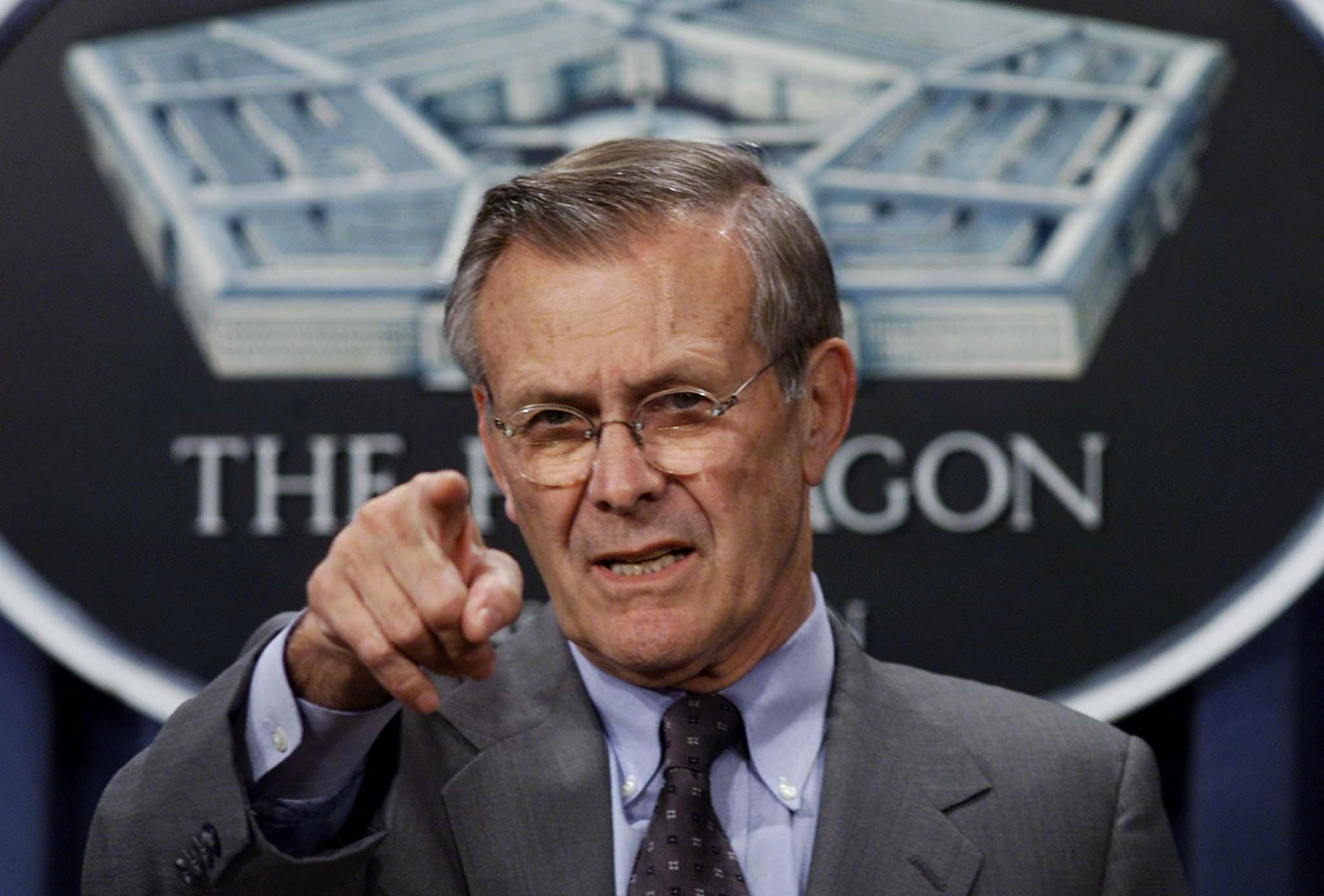 Meghalt Donald Rumsfeld