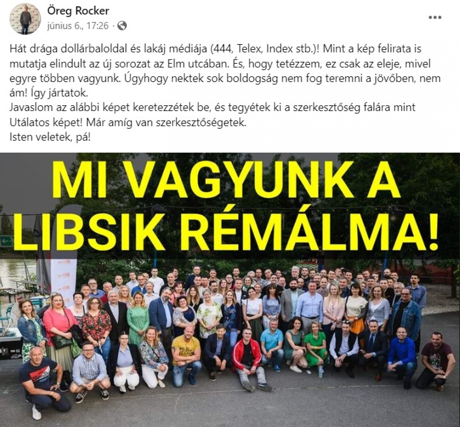 A szomorúság Öreg Rockere