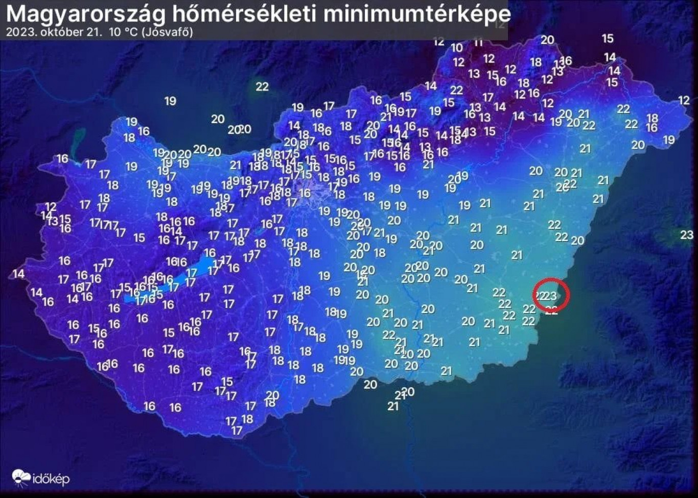 Van olyan település, ahol éjszaka sem volt hidegebb 22 foknál